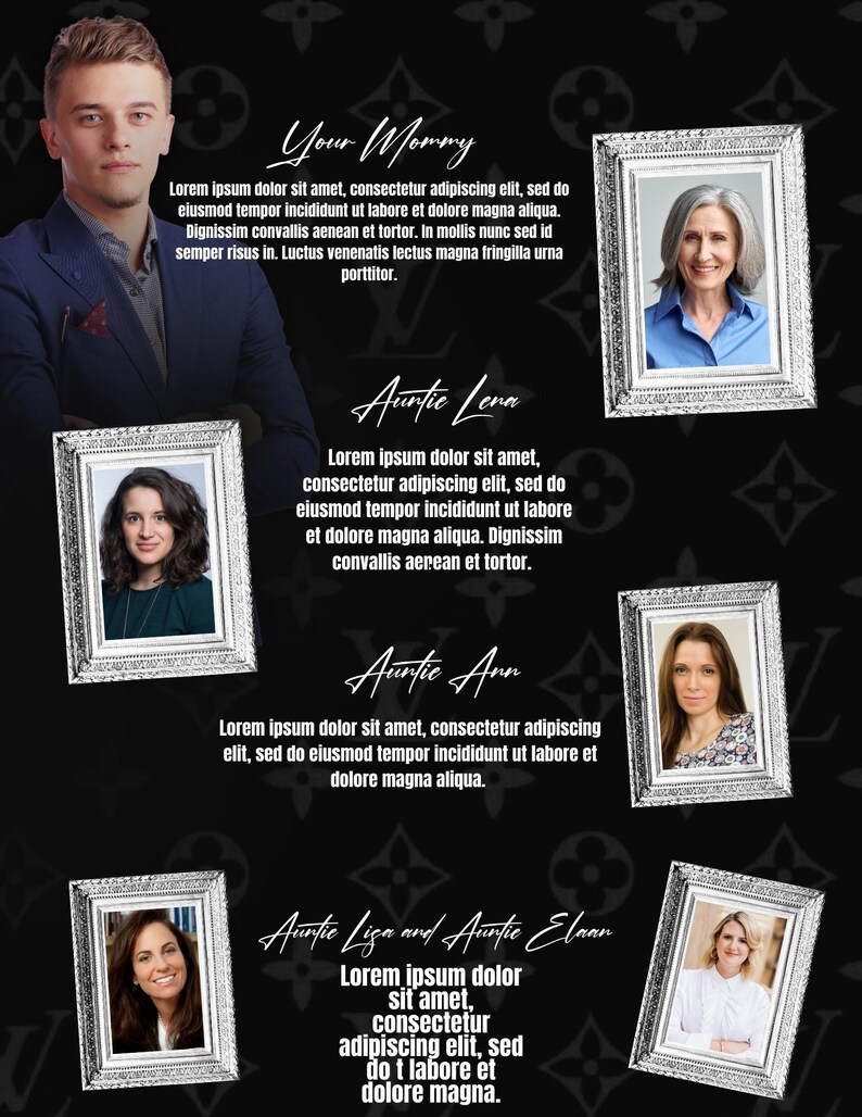 Magazine Style Funeral Program 17x11 8 Pages - Etsy