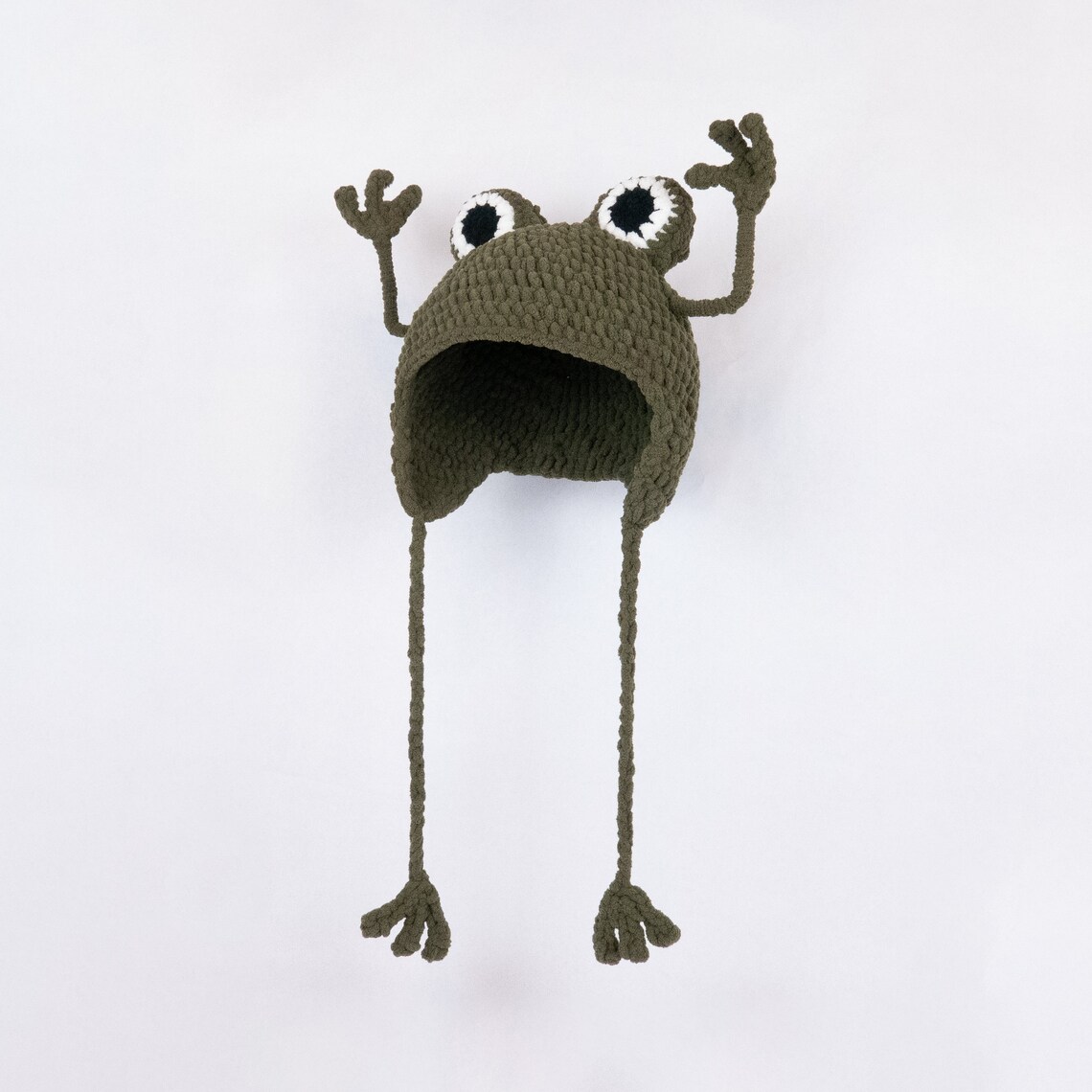 FROGGO Hat, Bendable Arms, Fluffy Animal Hat, Frog - Etsy