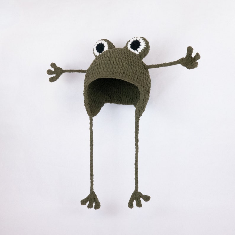 FROGGO Hat, Bendable Arms, Fluffy Animal Hat, Frog - Etsy