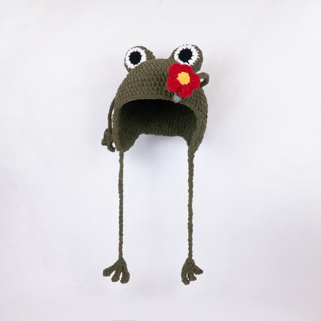 FROGGO Hat, Bendable Arms, Fluffy Animal Hat, Frog - Etsy