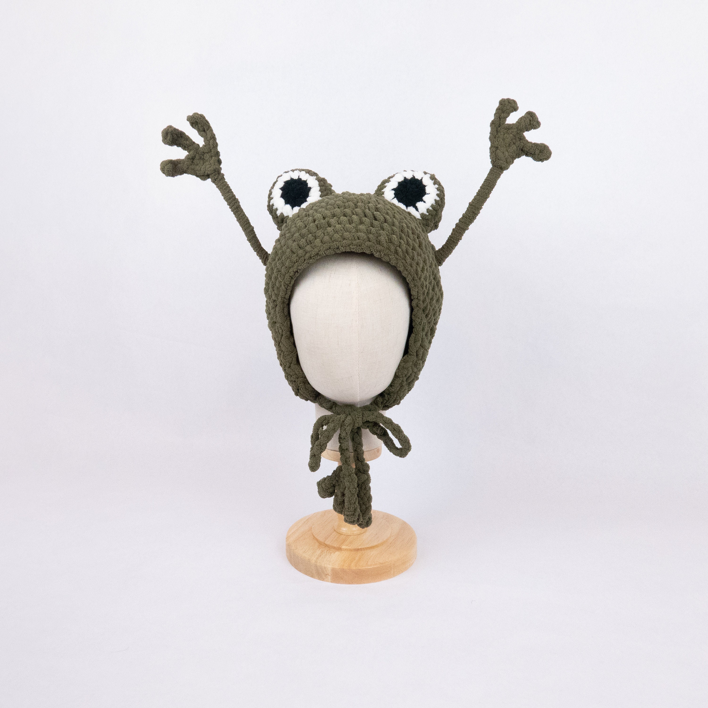 FROGGO Hat, Bendable Arms, Fluffy Animal Hat, Frog - Etsy