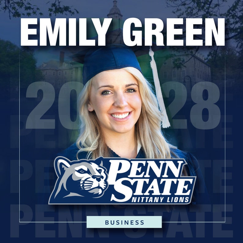 College Announcement (custom Digital) - Etsy