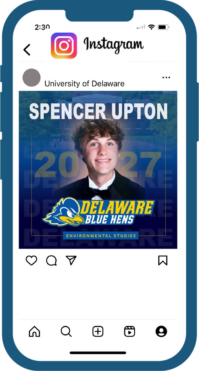 College Announcement (custom Digital) - Etsy