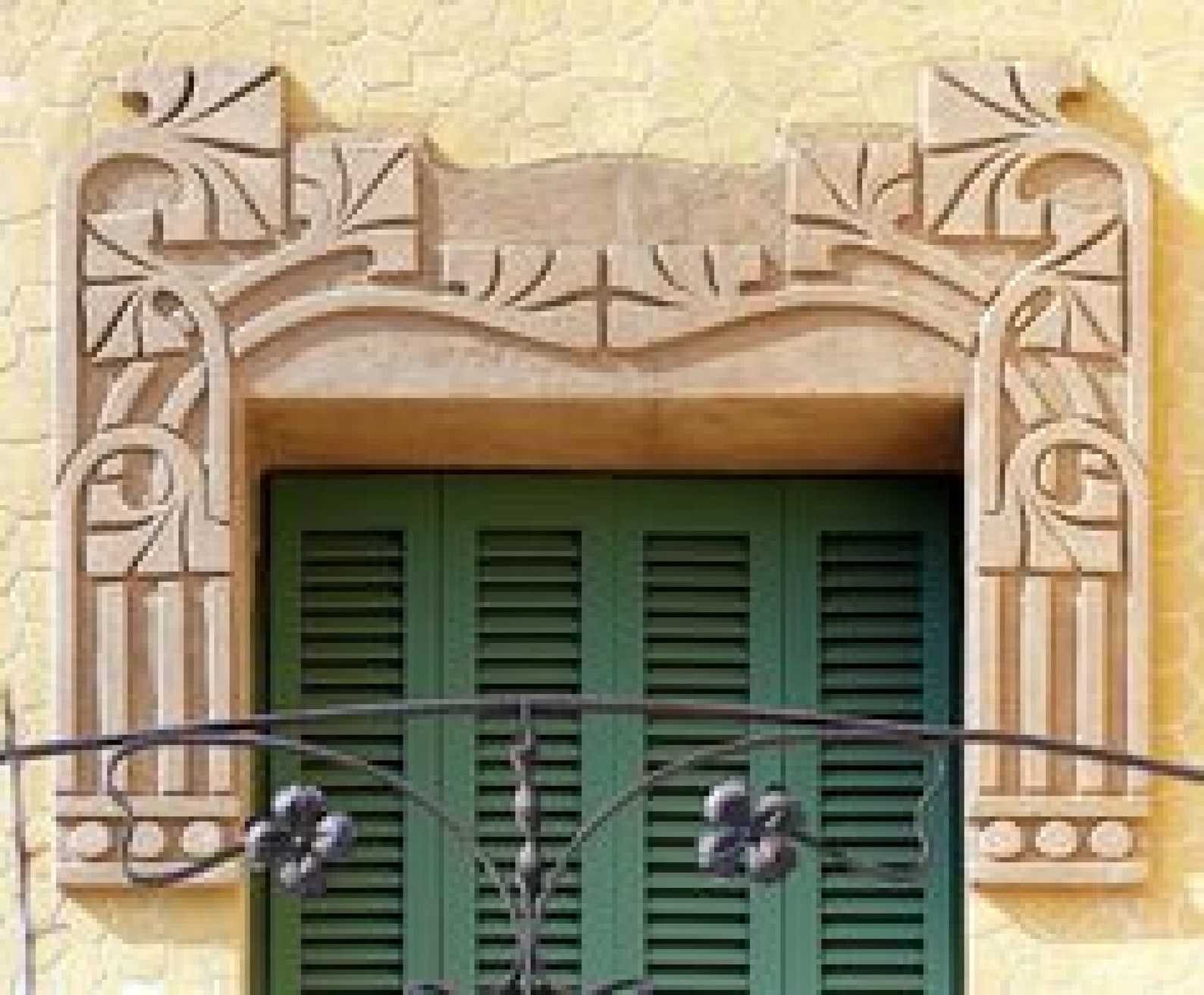 Art Deco Big Size Wall Stencil to Frame a Window or a Door #23 - Stripe ...