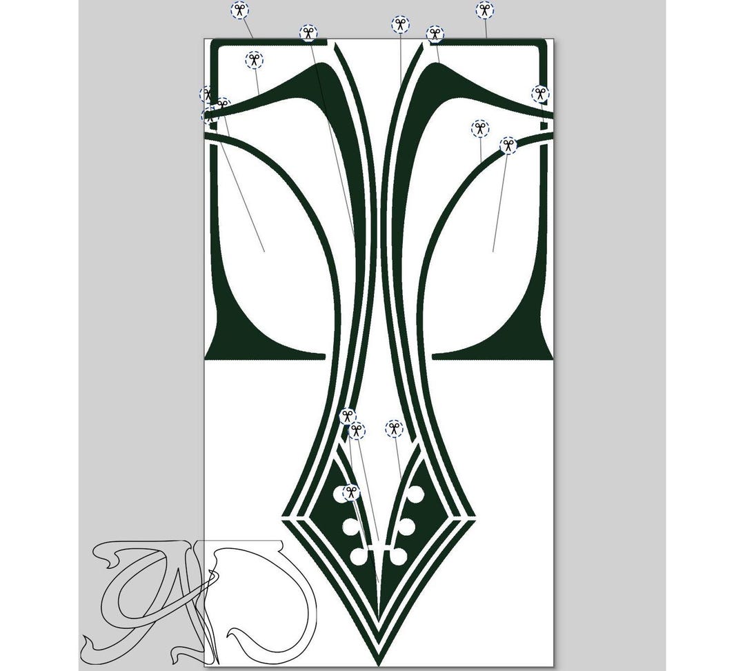 Floral Art Deco Machine Embroidery Design #171, Machine Embroidery ...