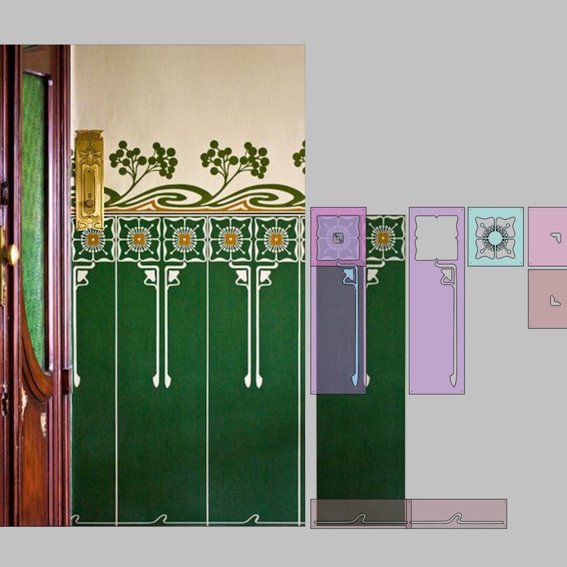 Craftsman Wallpaper Border - Etsy