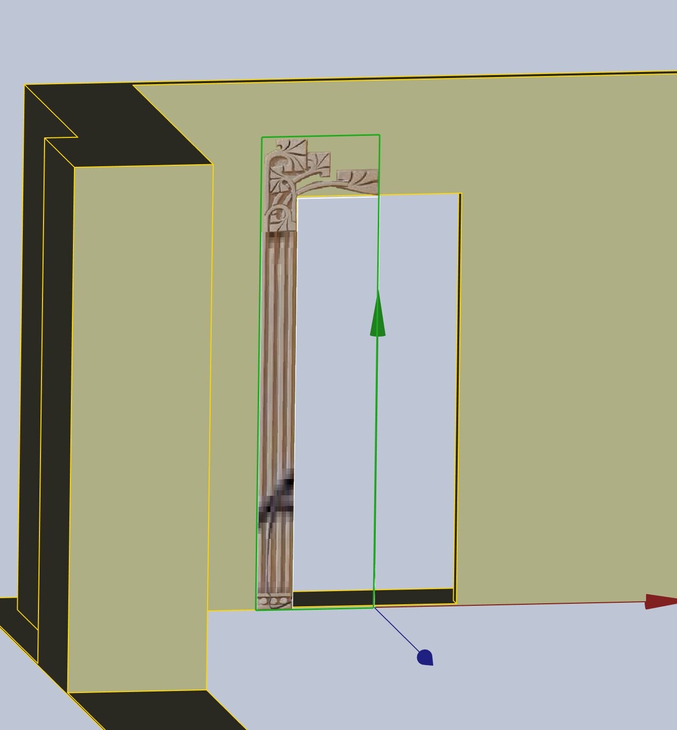 Art Deco Big Size Wall Stencil to Frame a Window or a Door 23 Stripe ...