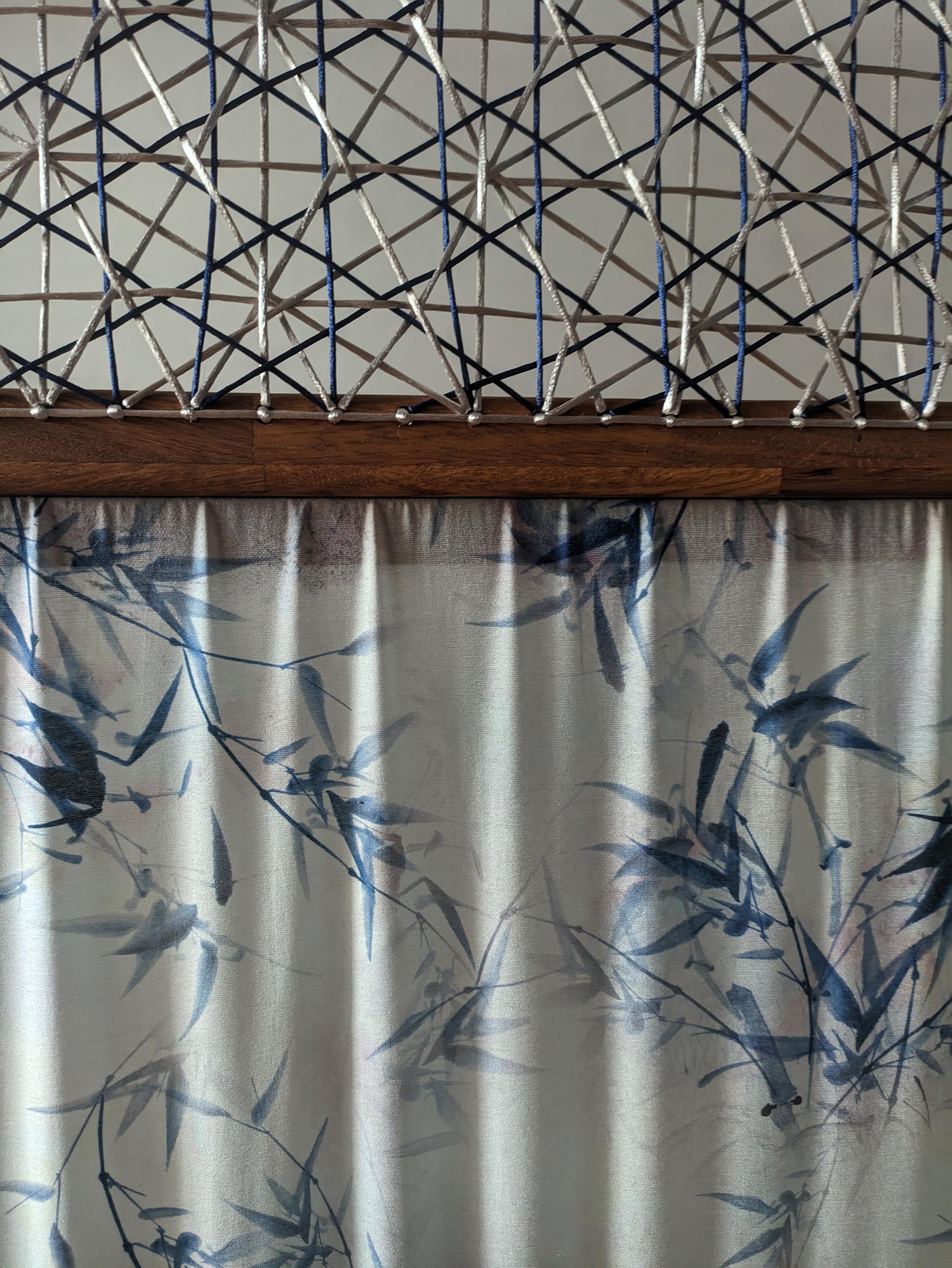 A&D Chinese Style Room Divider for Studio Apartment, Weaved Wooden ...