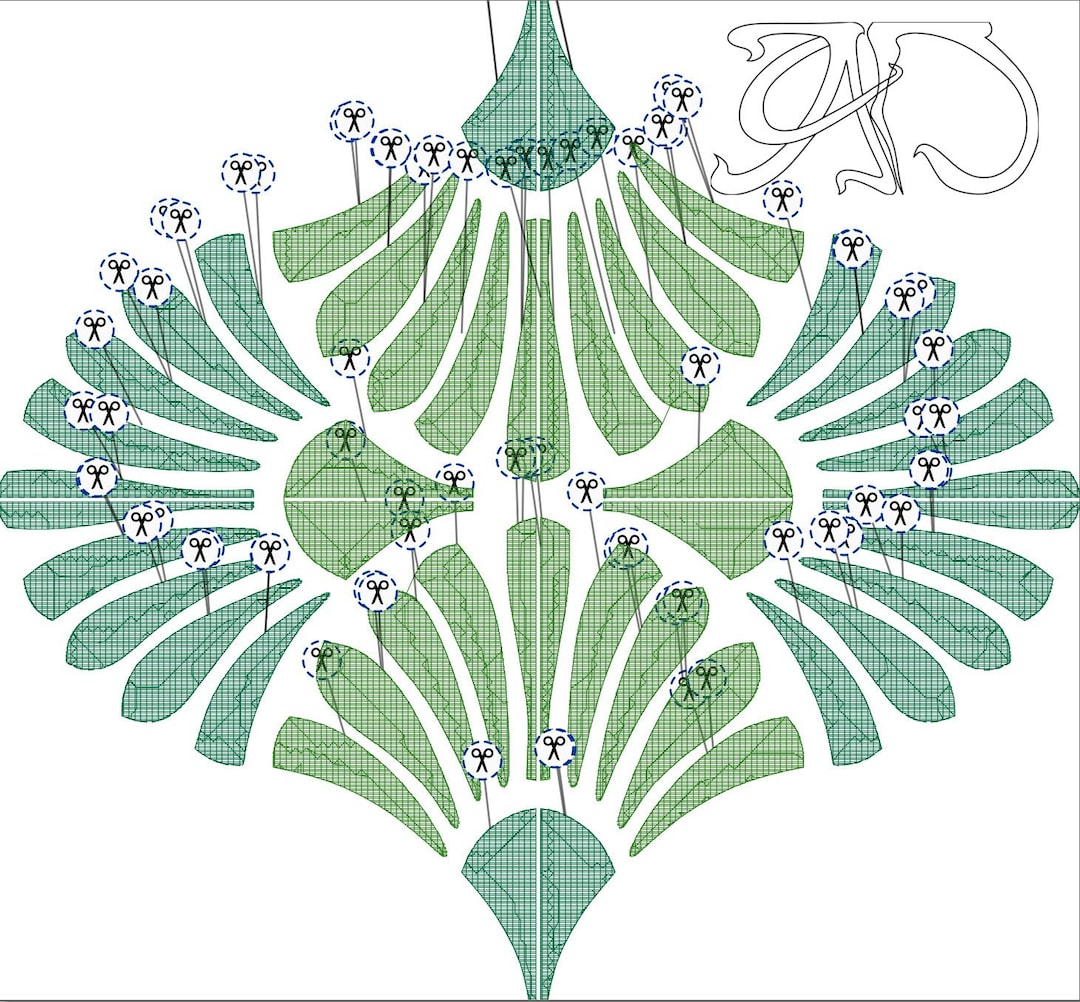 Art Deco Machine Embroidery Design #103, Machine Embroidery Files ...