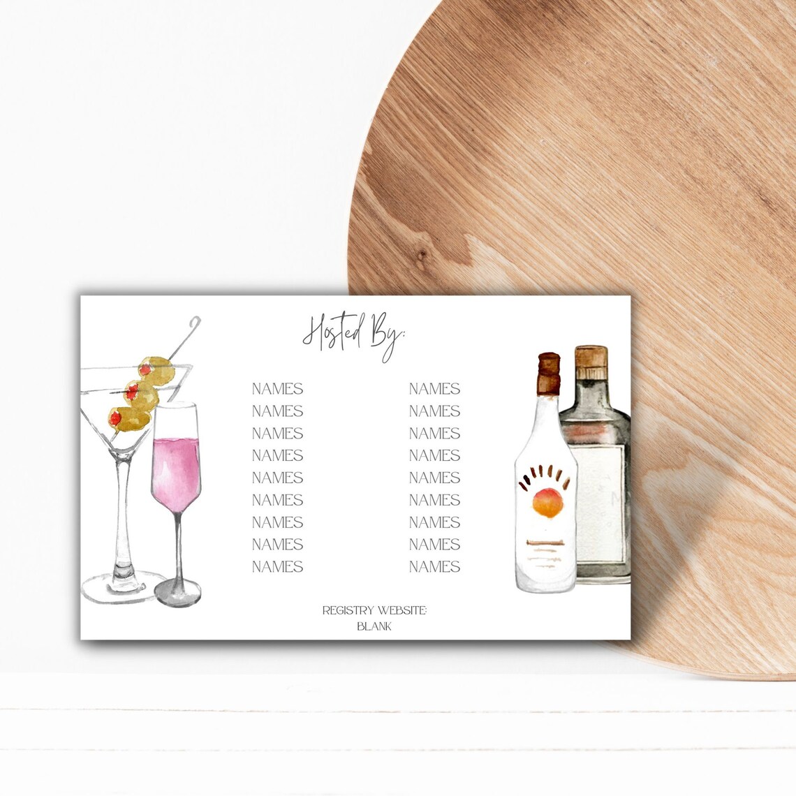 Stock the Bar Invitation, Wedding Shower Invitation, Invitation ...