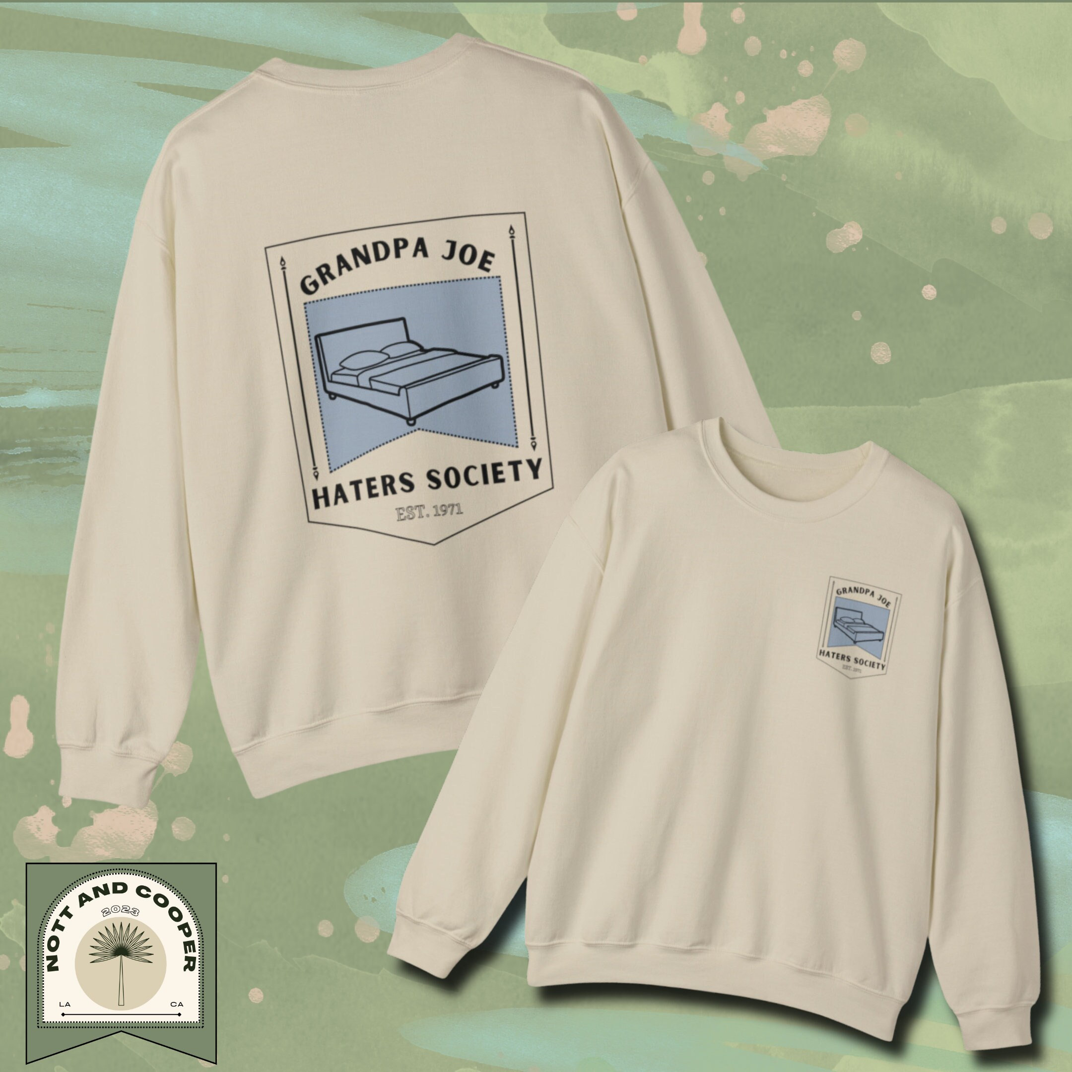 GRANDPA JOE Hater's Society // Cozy Unisex Oversized Crewneck ...