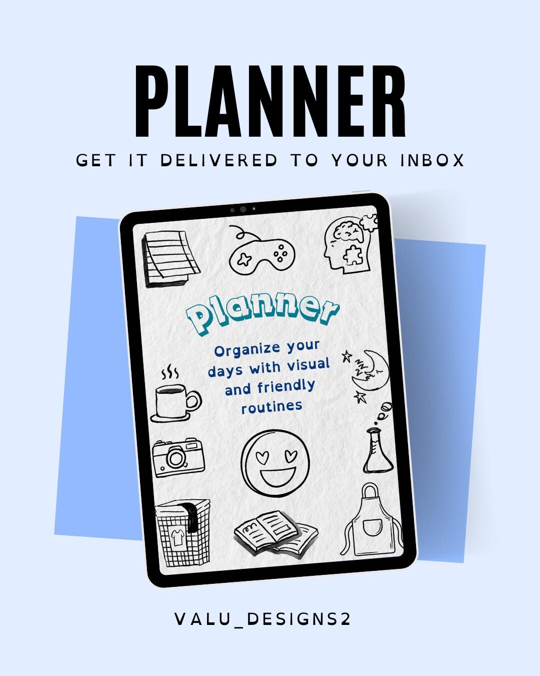 Neurodivergent Kids Visual Planner | Autism & Adhd-friendly Printable ...