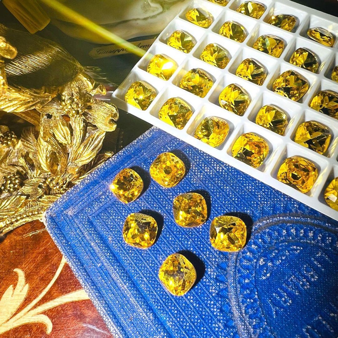 High Quality Yellow K9 Crystal DIY Arts and Craft Jewelry Making - Etsy