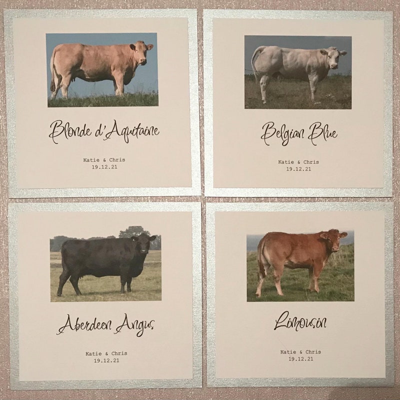 Table Markers - Etsy