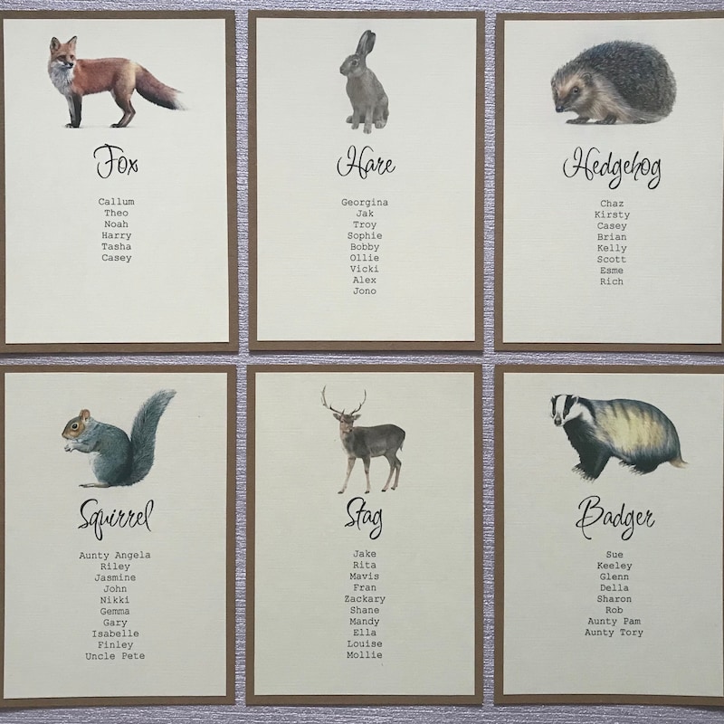 Woodland Table Decor - Etsy