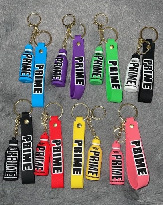 Prime| Bottle Shape Keychains| Can| Gift| Keyring| Birthday, Christmas ...