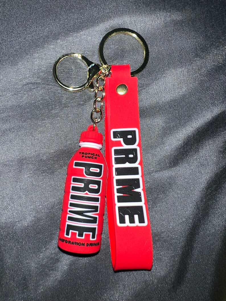 Prime Bottle Shape Keychains Can Gift Keyring Birthday, Christmas Gifts ...