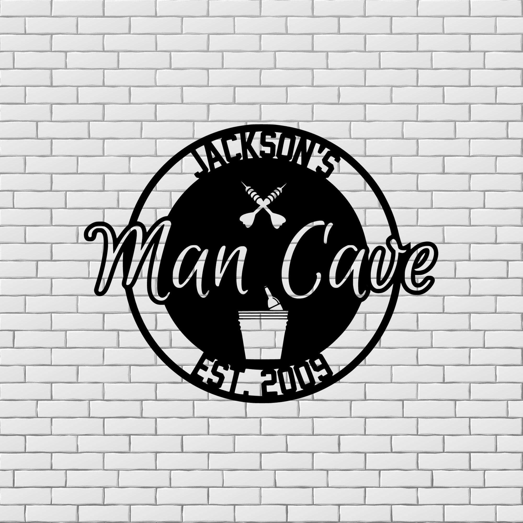 Personalized Metal Man Cave Sign Man Cave Metal Sign Custom - Etsy
