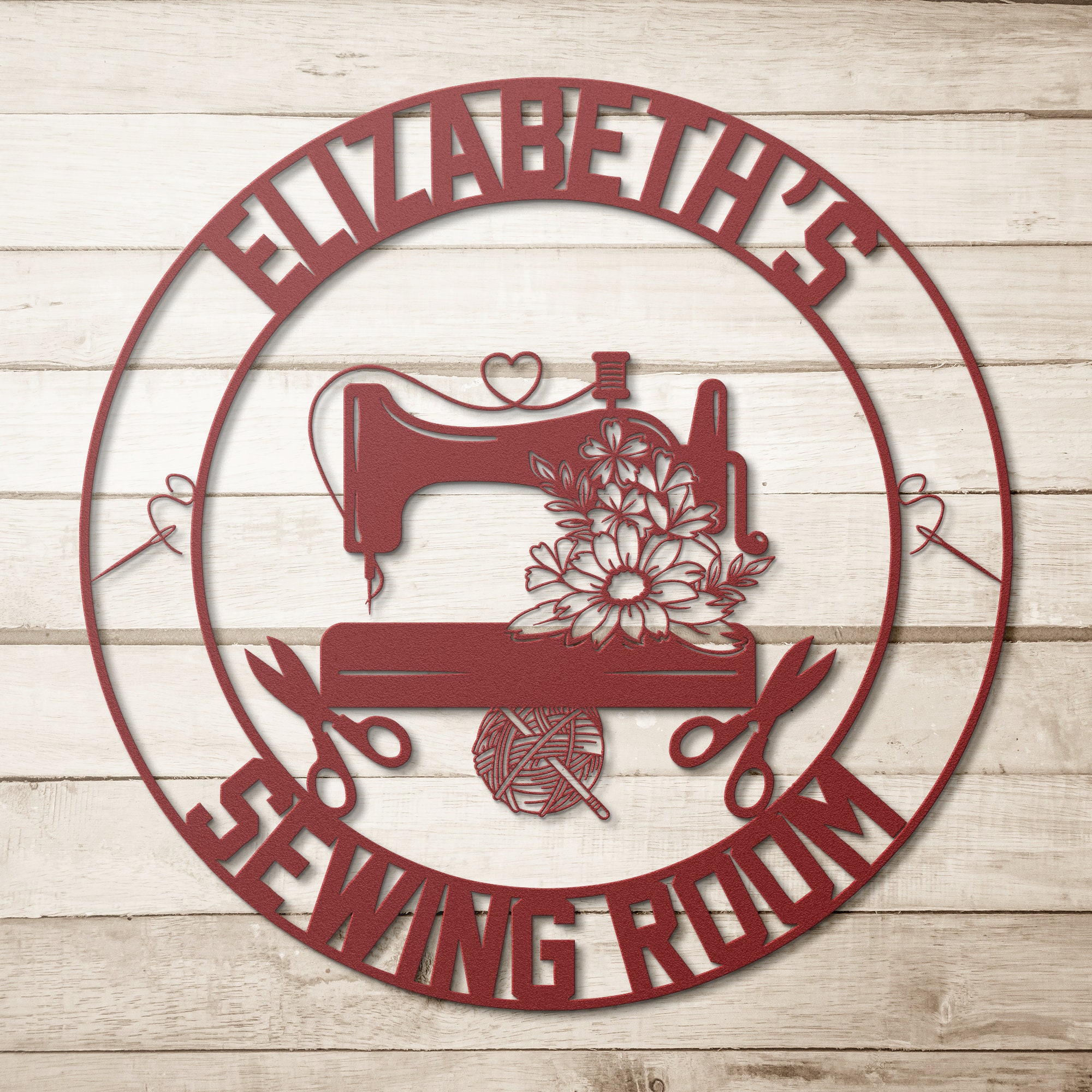 Personalized Metal Sewing Room Sign, Metal Sign, Gift for Her, Quilting ...