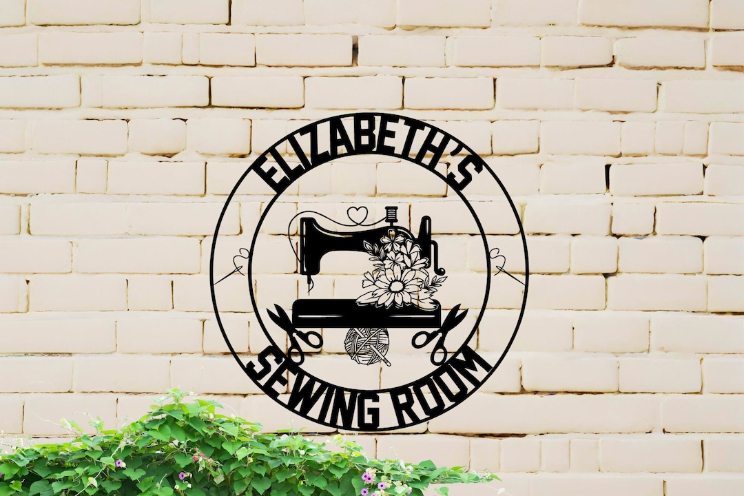 Personalized Metal Sewing Room Sign, Metal Sign, Gift for Her, Quilting ...