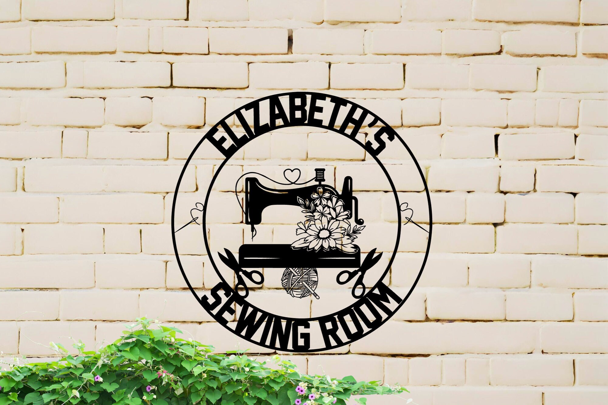 Personalized Metal Sewing Room Sign, Metal Sign, Gift for Her, Quilting ...