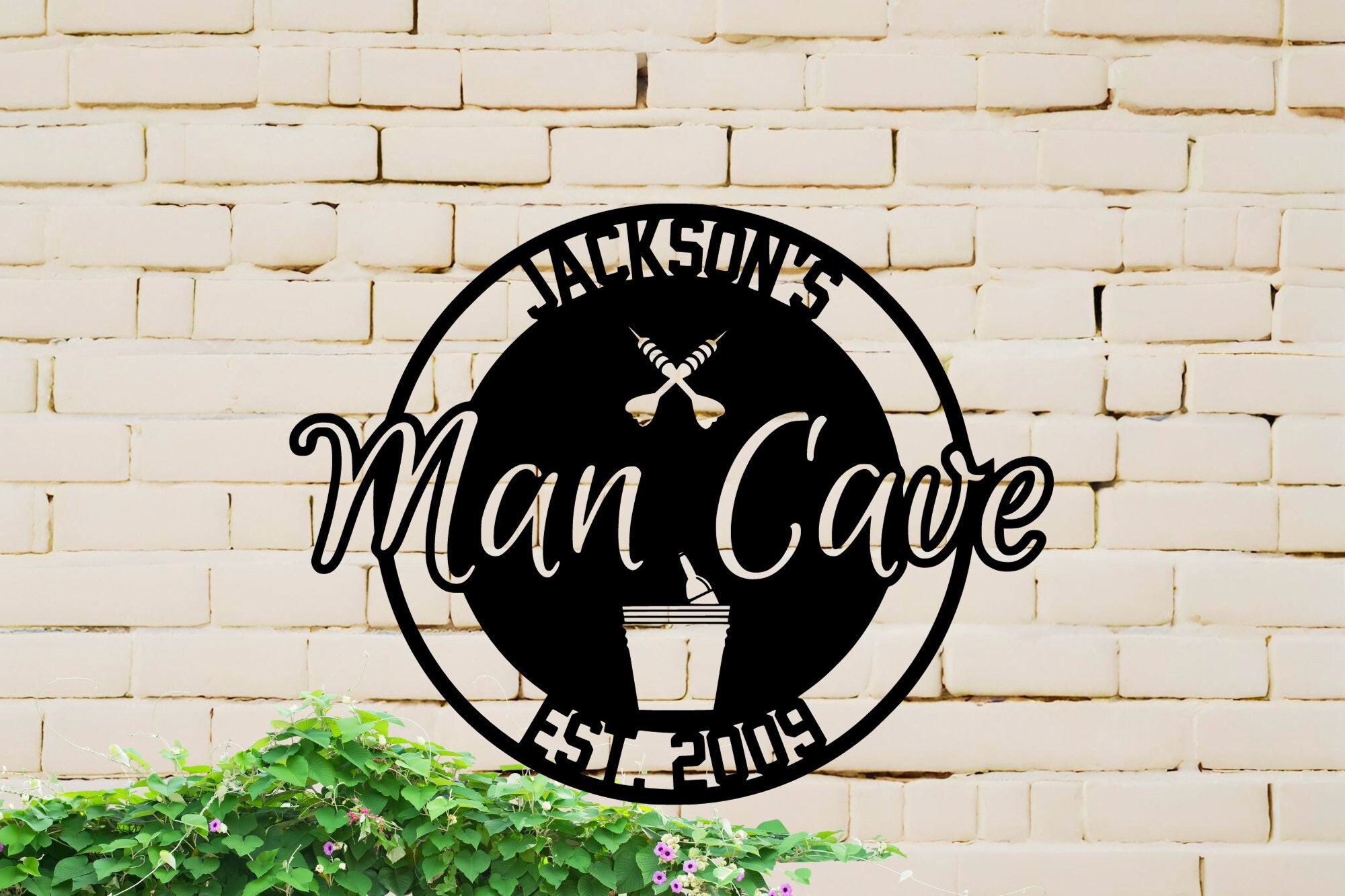 Personalized Metal Man Cave Sign, Man Cave Metal Sign, Custom Man Cave ...