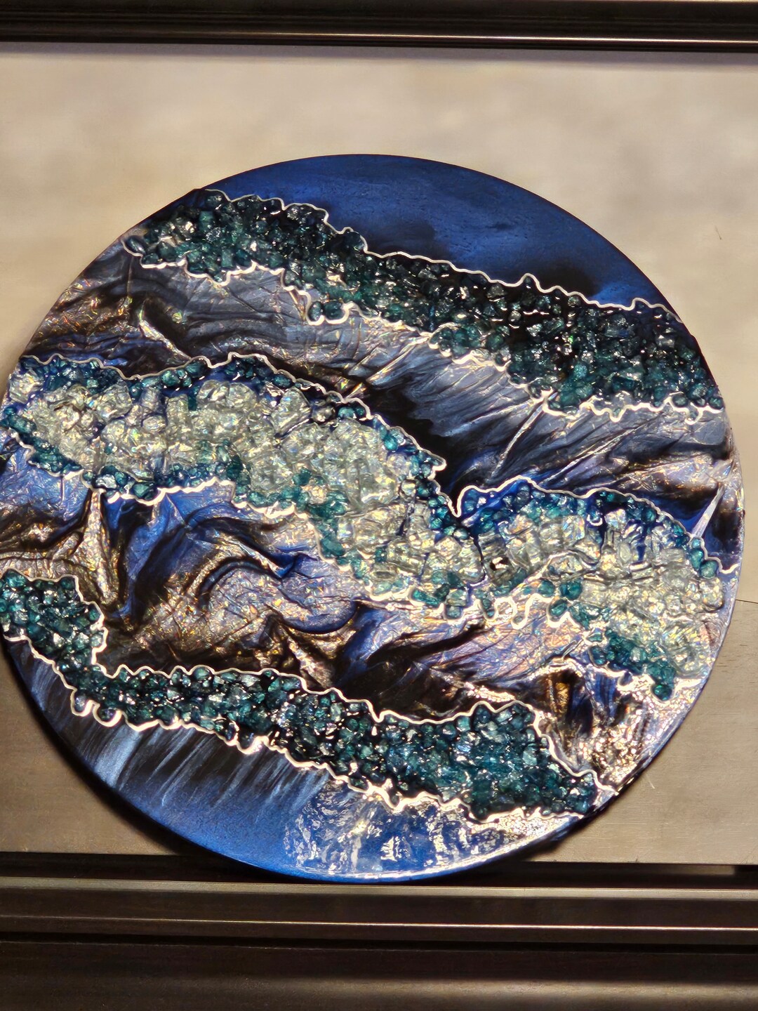 Geode Inspired Wall Art - Etsy