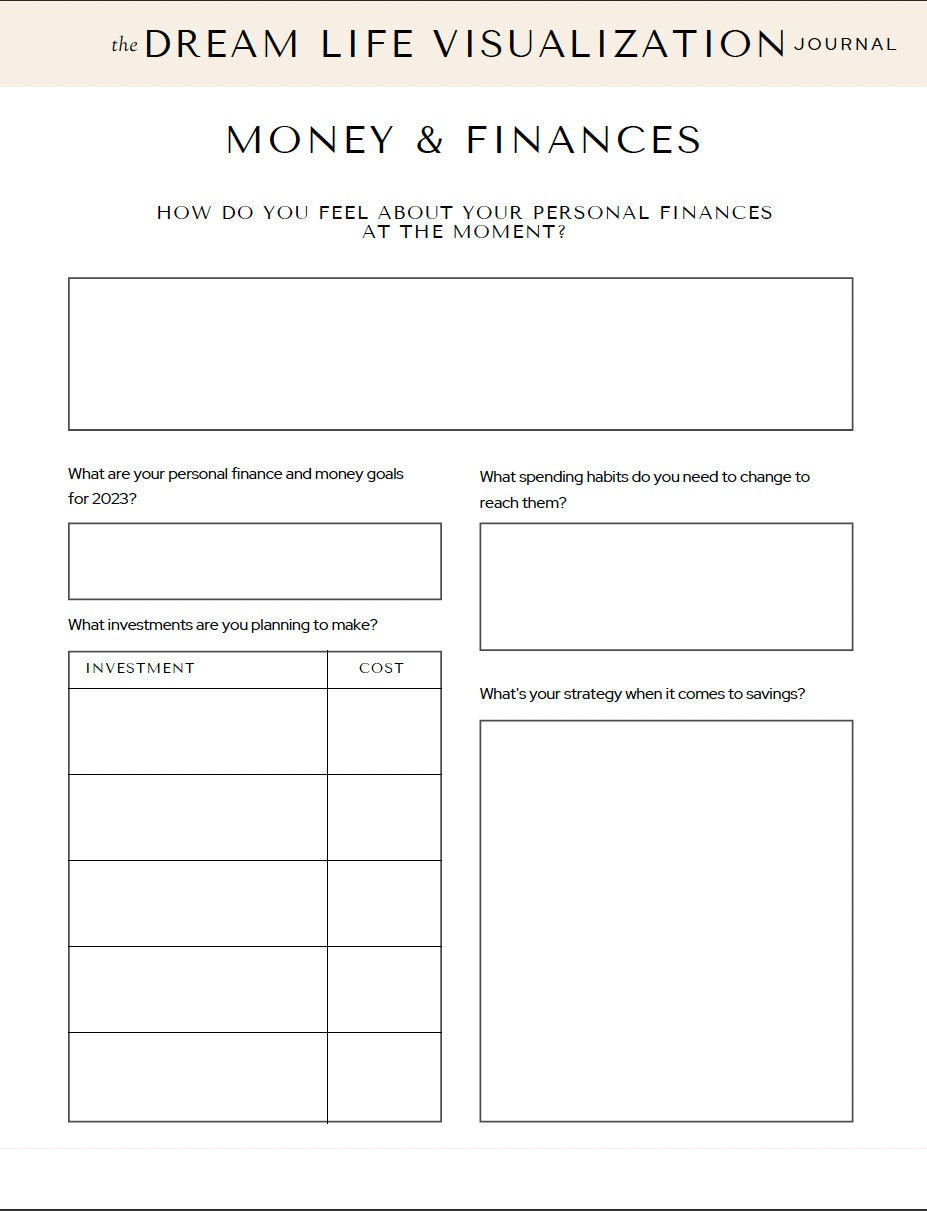 The Dream Life Visualization Journal - Etsy