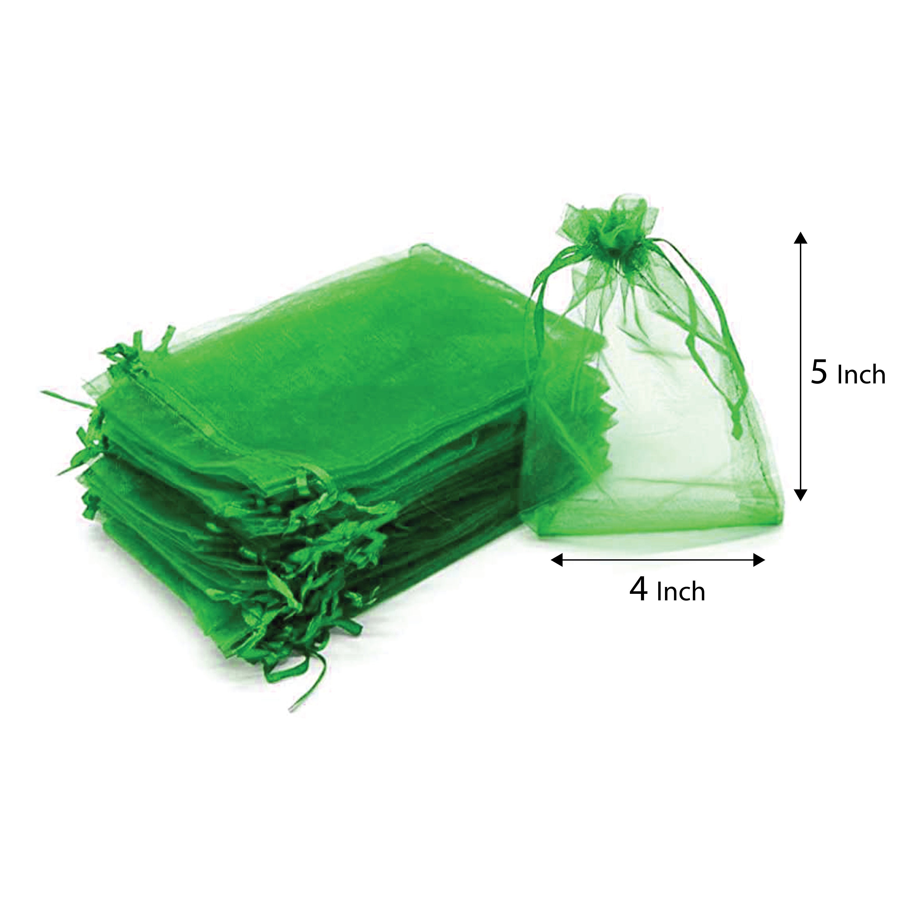 4"x5" Sheer Organza Bags, Jewelry Candy Packing Pouch, Makeup and Party ...