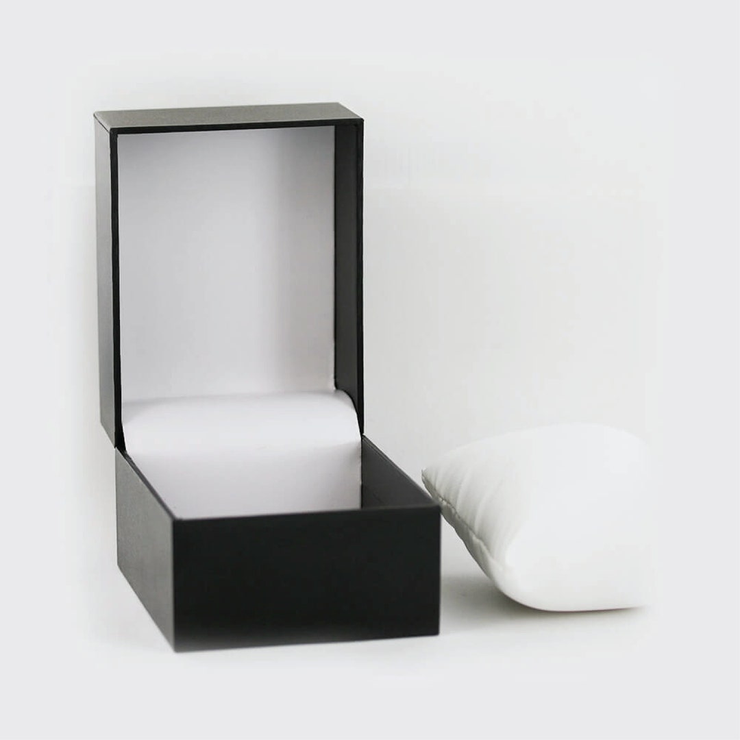 Black Square Watch Box With Pillow: Groomsmen Gift Box - Etsy