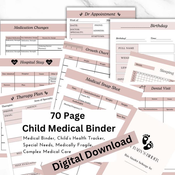 Medical Binder - Etsy