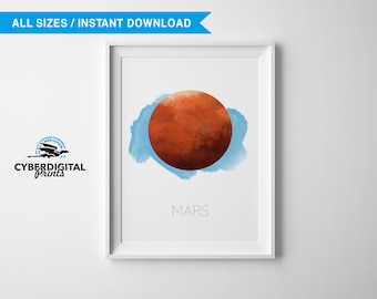 Mars Poster - Etsy