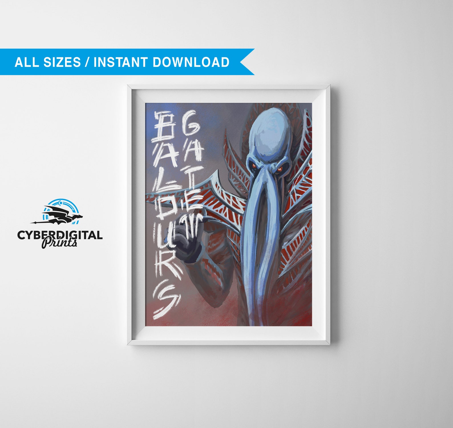 Baldur's Gate 3 Poster illithid Art Game Fan Art - Etsy UK