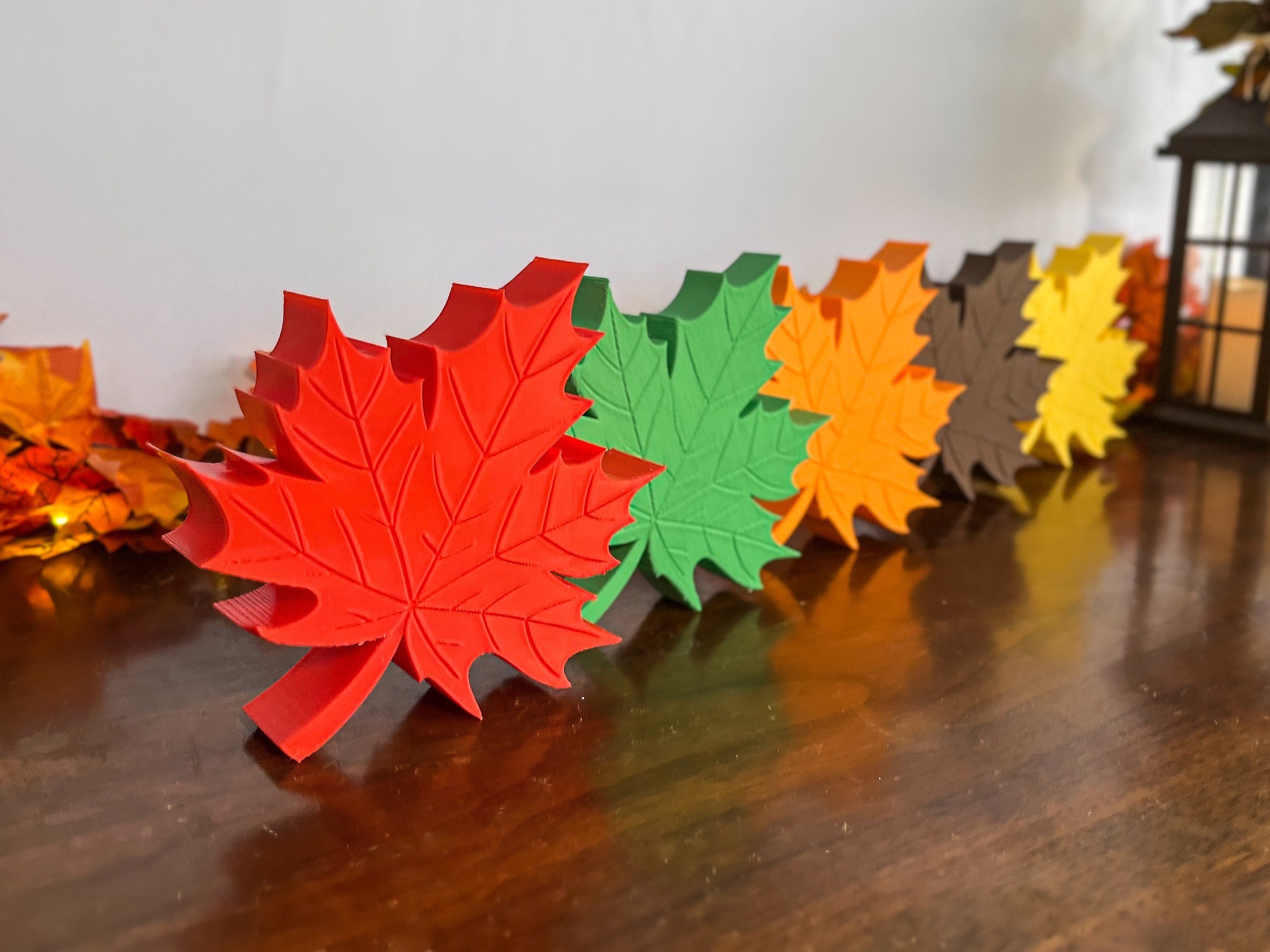 Maple Leaf 5 Pack Colorful Home Autumn Decor Fall Farmhouse - Etsy