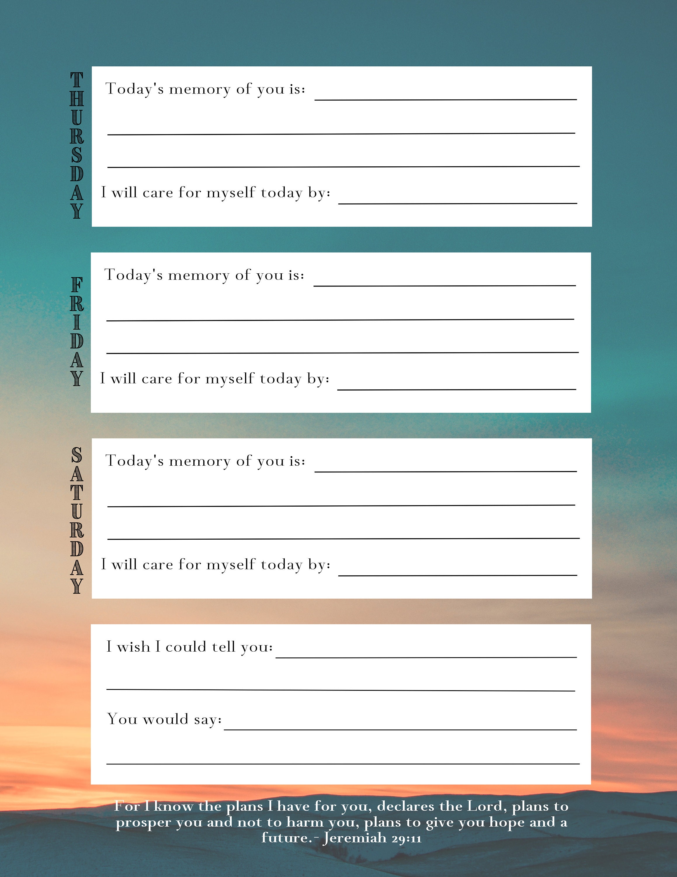 Daily Grief Journal Printable 8.5x11. I Am Stronger Than My Grief ...