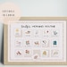 Editable Visual Routine Chart: Daily Kids' Schedule With Cards. Morning ...