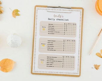Kids Daily Routine Checklist - Etsy