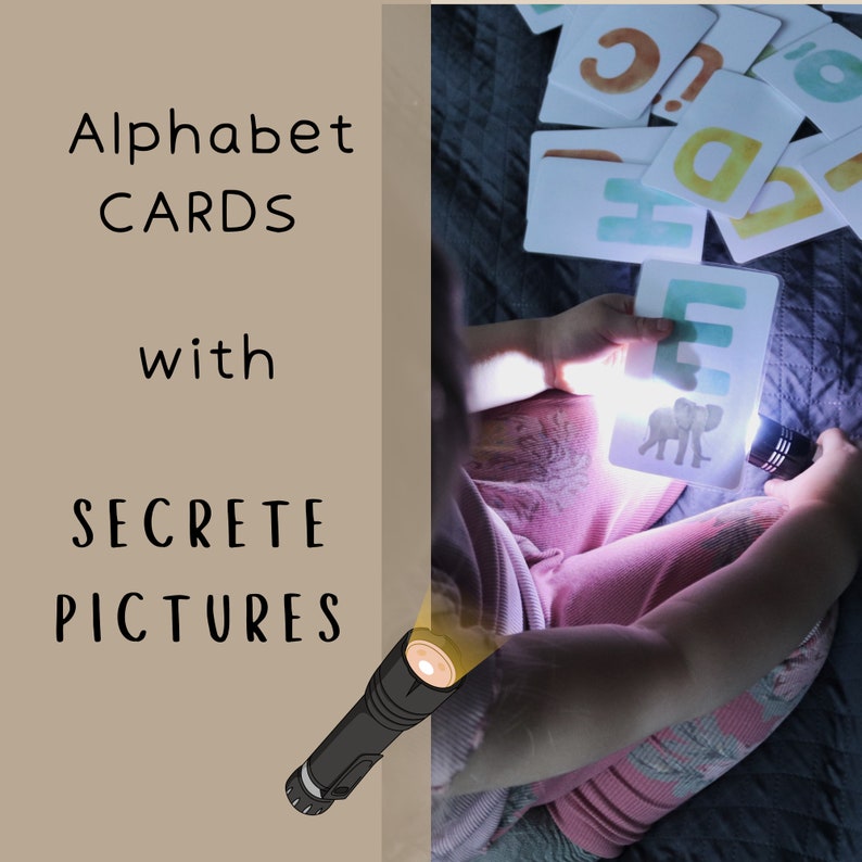 Magic Alphabet Flash Cards, Toddlers Preschool, Early Learning Resource ...