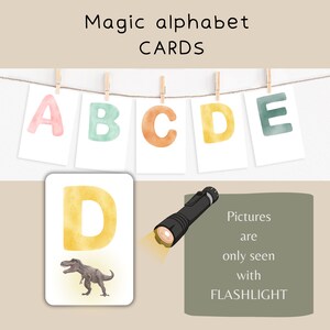 Magic Alphabet Flash Cards, Toddlers Preschool, Early Learning Resource ...