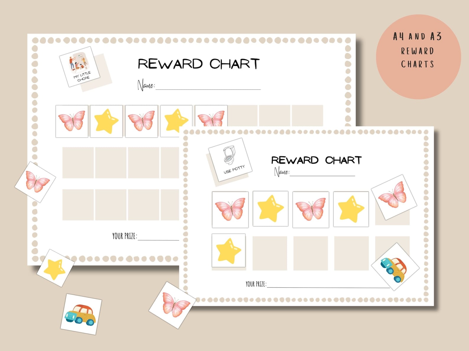 Editable Visual Routine Chart: Daily Kids' Schedule With Cards. Morning ...