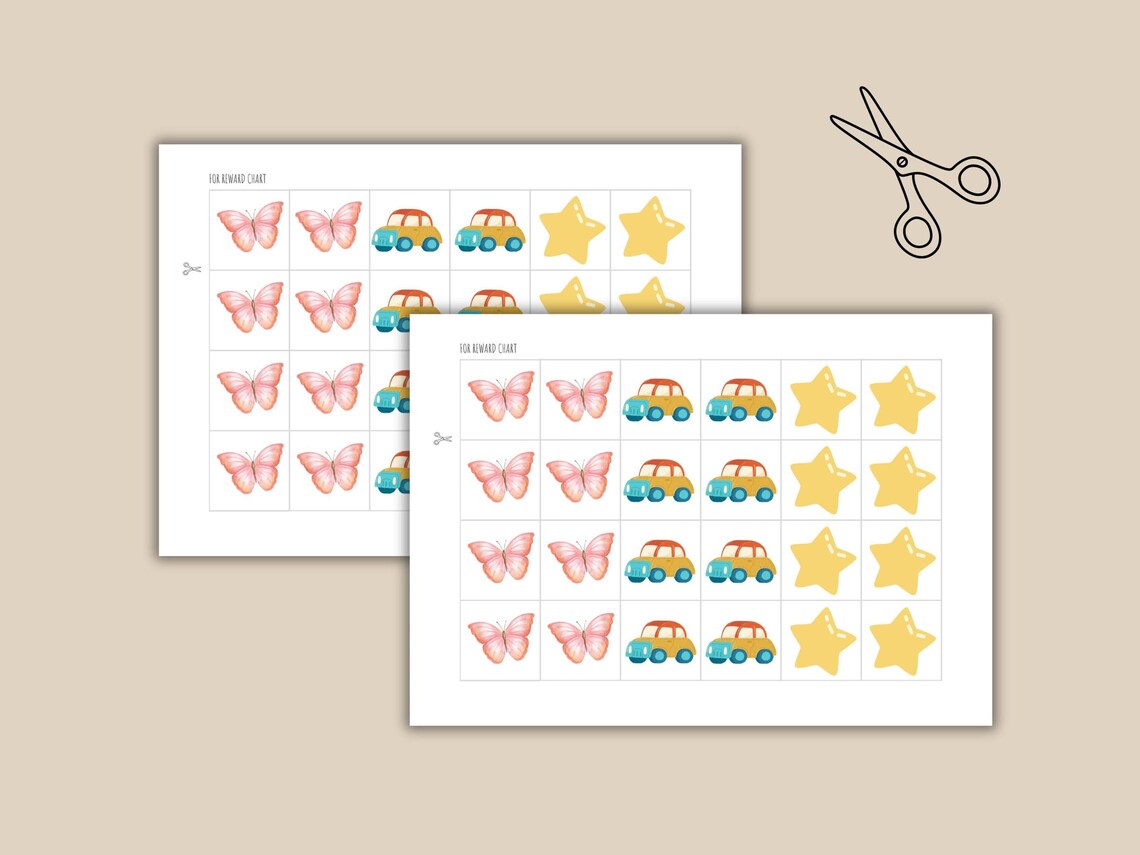 Reward Chart, Toddler Printable, Good Behavior , Motivational Reward ...