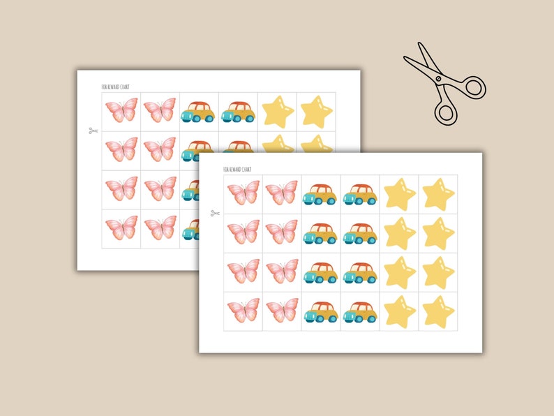 Reward Chart, Toddler Printable, Good Behavior , Motivational Reward ...