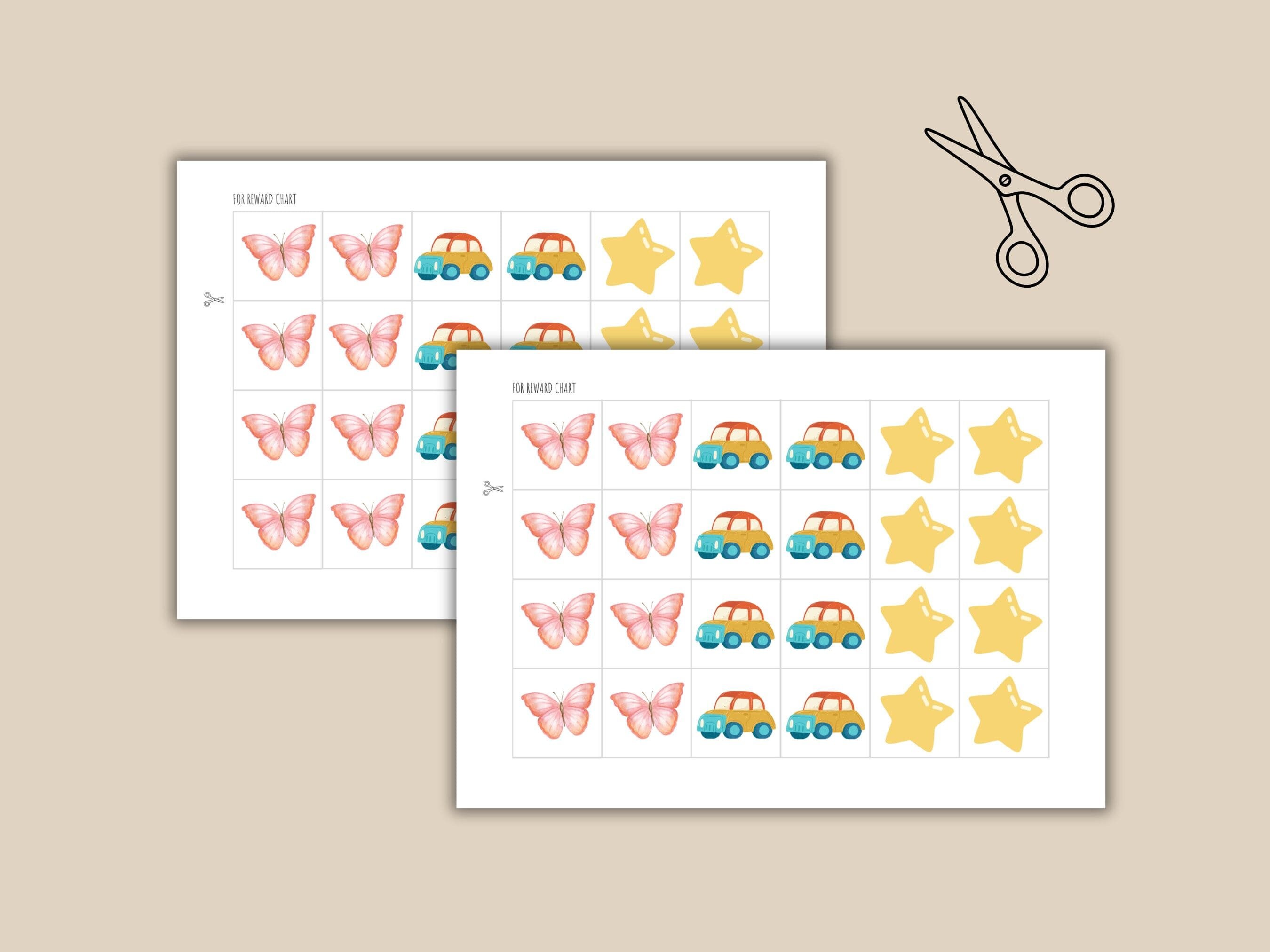 Reward Chart, Toddler Printable, Good Behavior , Motivational Reward ...