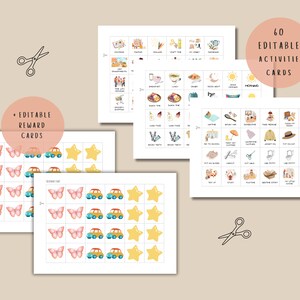 Kids Routine & Chore Charts Bundle, Reward Chart, Editable Daily ...