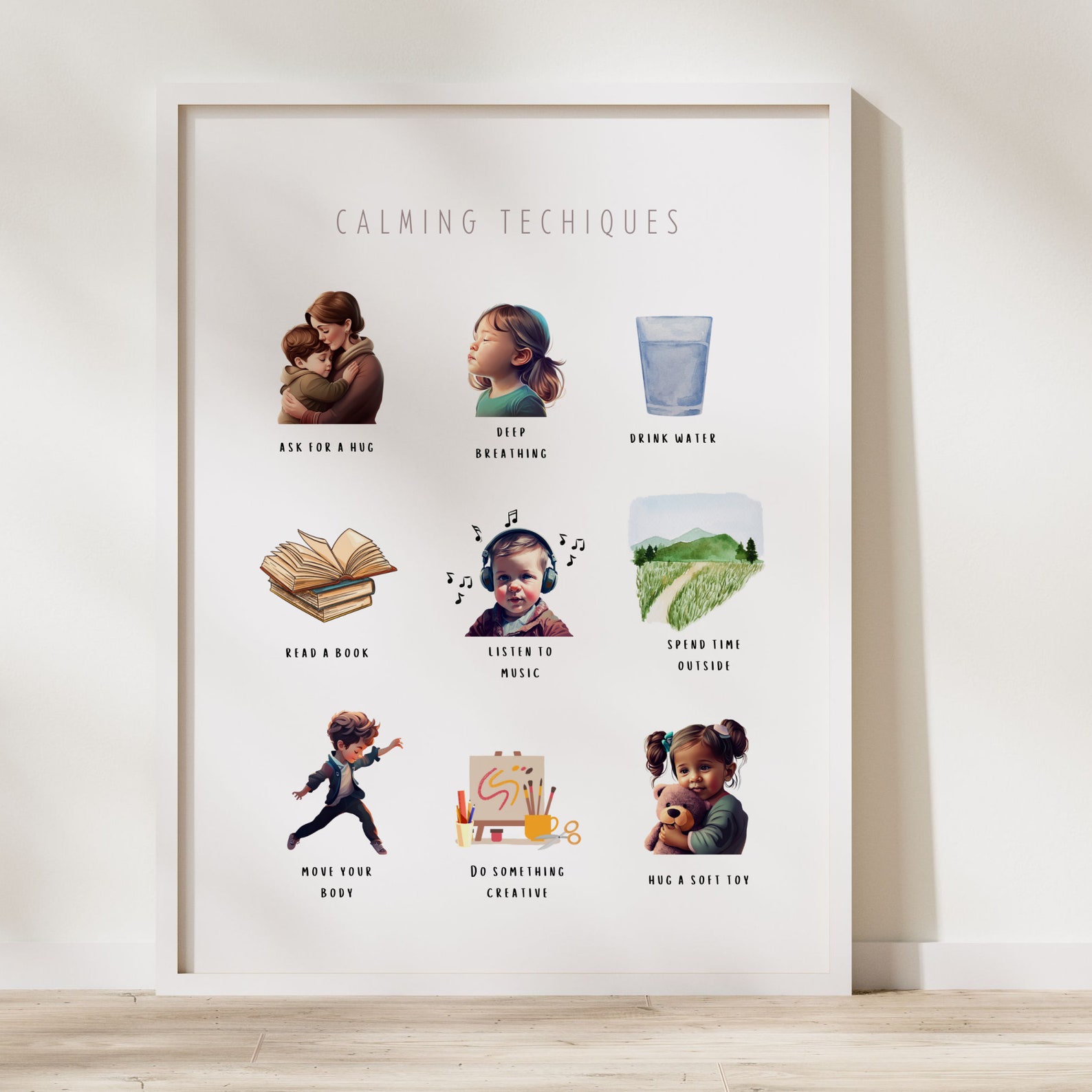 Calming Corner Posters Calm Down Skills, Feelings, Classroom Management ...