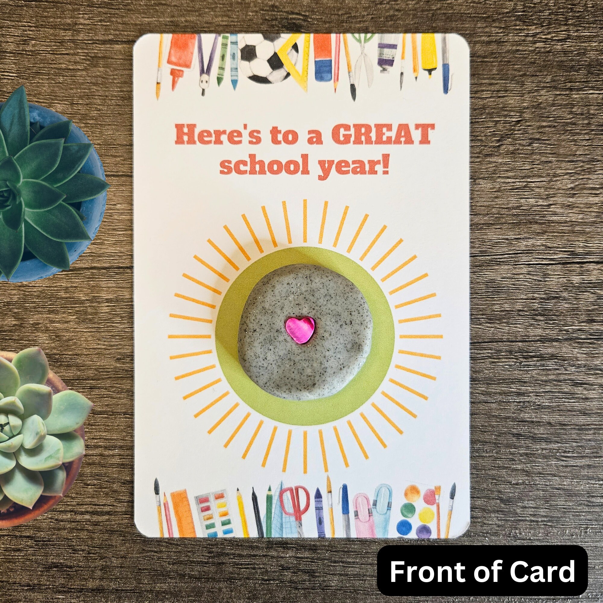 Pocket Hug Rock Kids Love Stone, Back to School Pocket Token, First Day ...