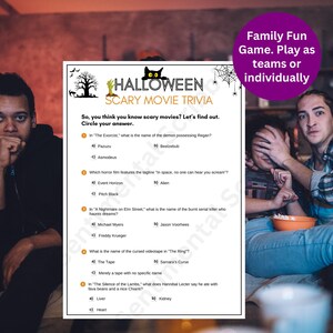 Halloween Scary Horror Movie Trivia | Horror Movie Trivia Game ...