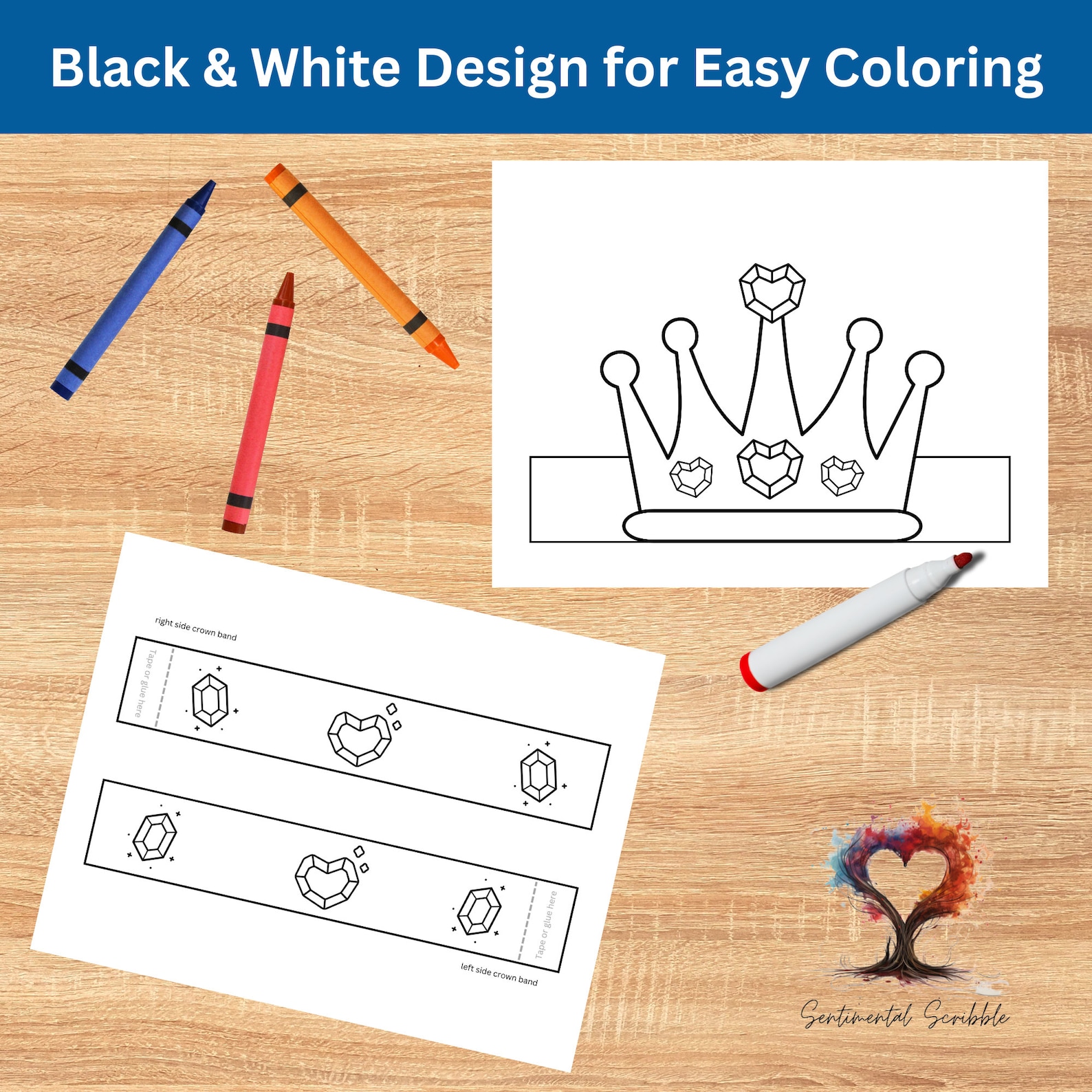 Princess Paper Crown Prince Coloring Printable Kid Craft Princess ...