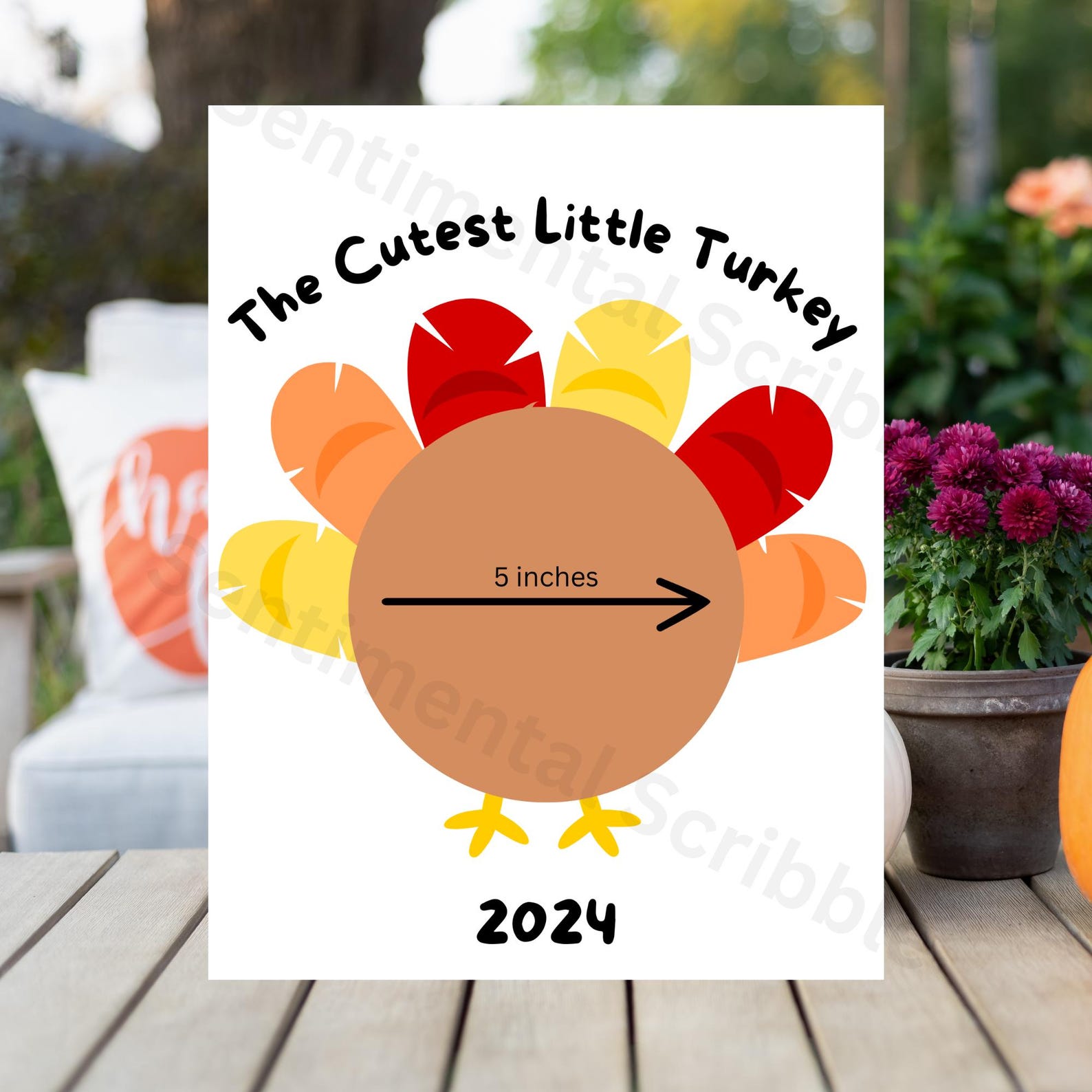 2025 Thanksgiving Turkey Fall Handprint Footprint Printable Art Craft ...