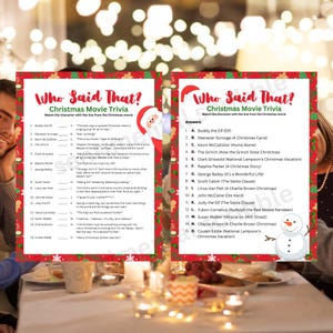 Christmas Movie Trivia Game, Christmas Movie Questions With Answer ...